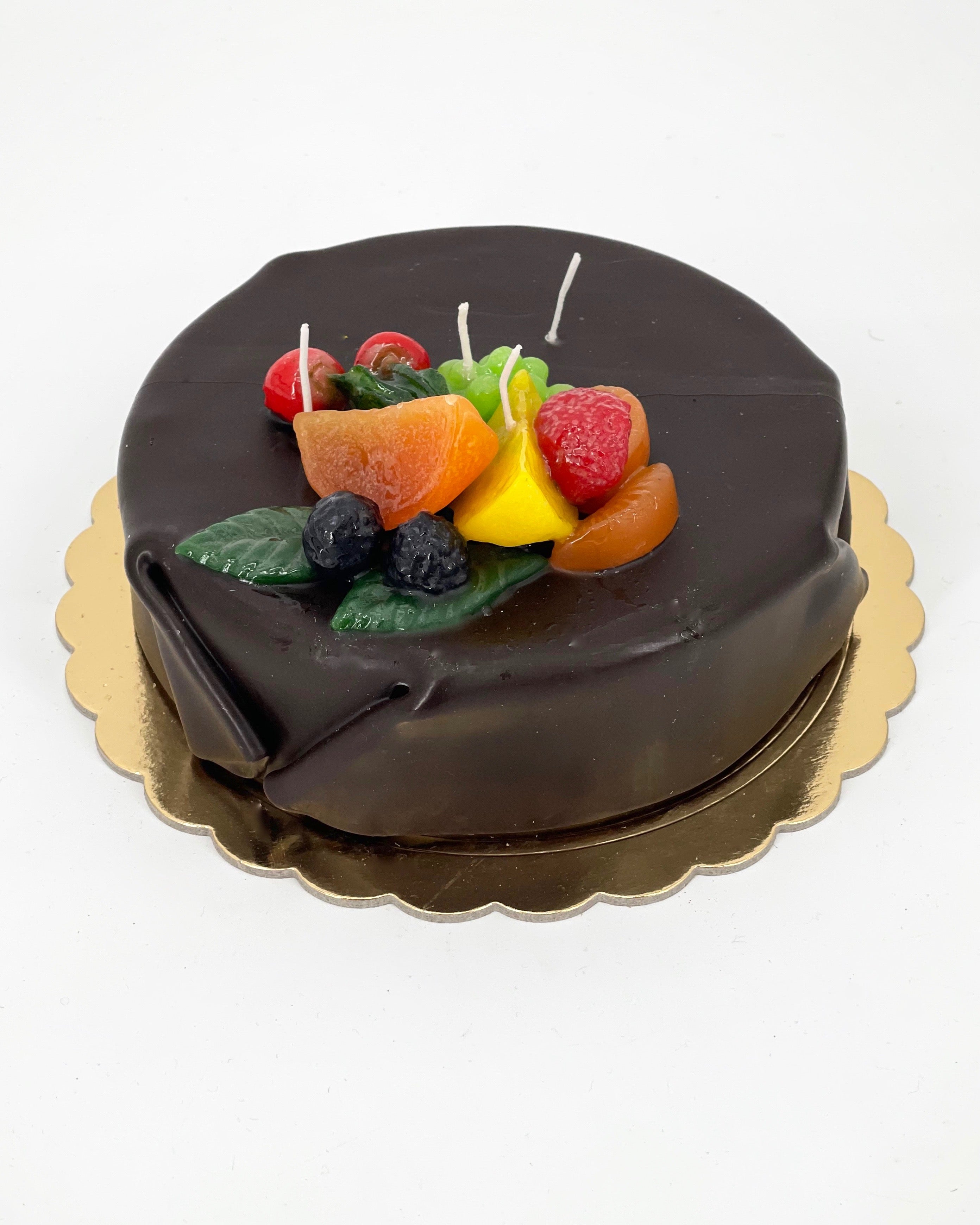 Chocolate Cake with Fruit Candle – MOTTO Harvard Square