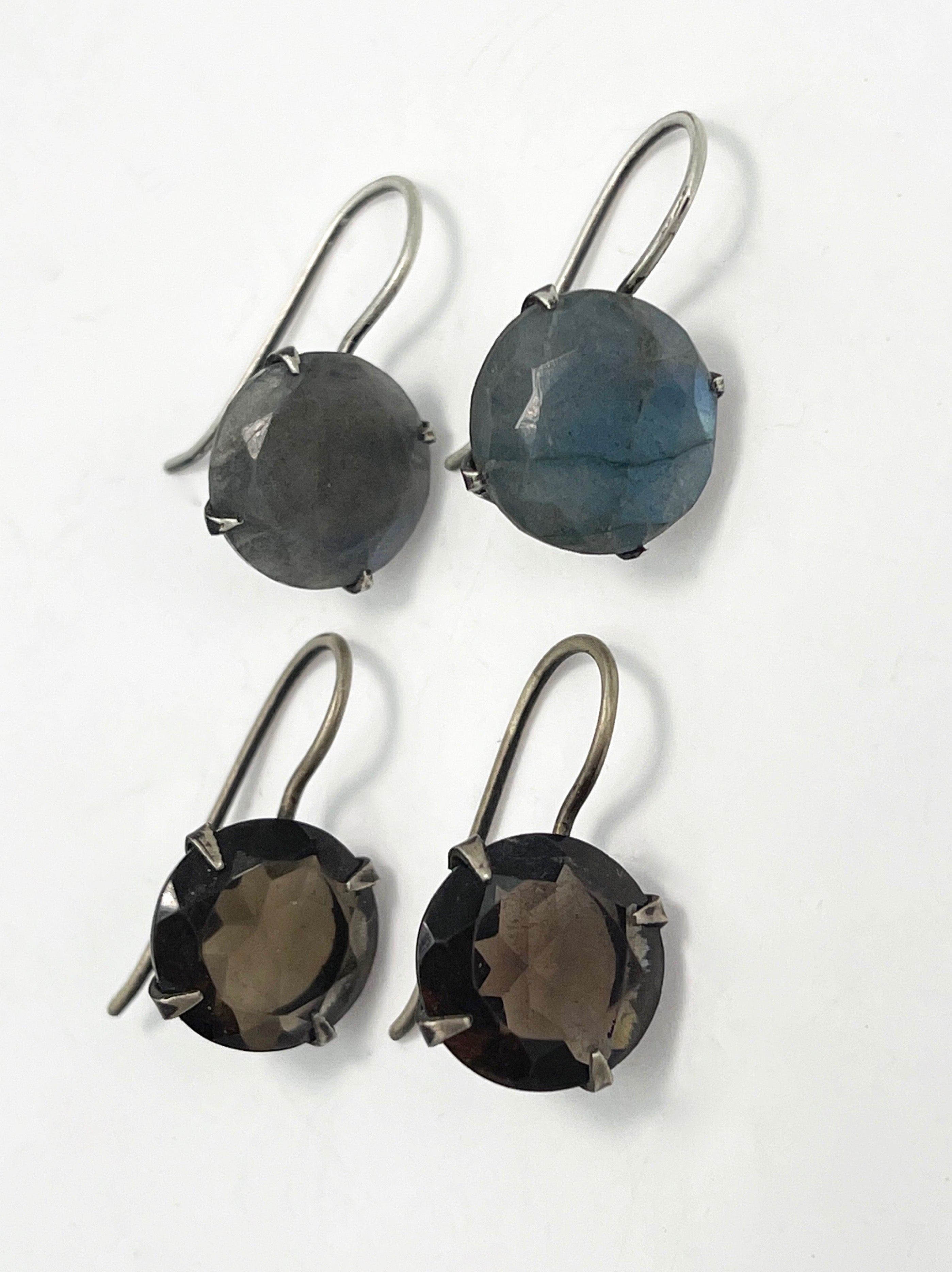 Classic Faceted Stone Drop Earrings – MOTTO Harvard Square