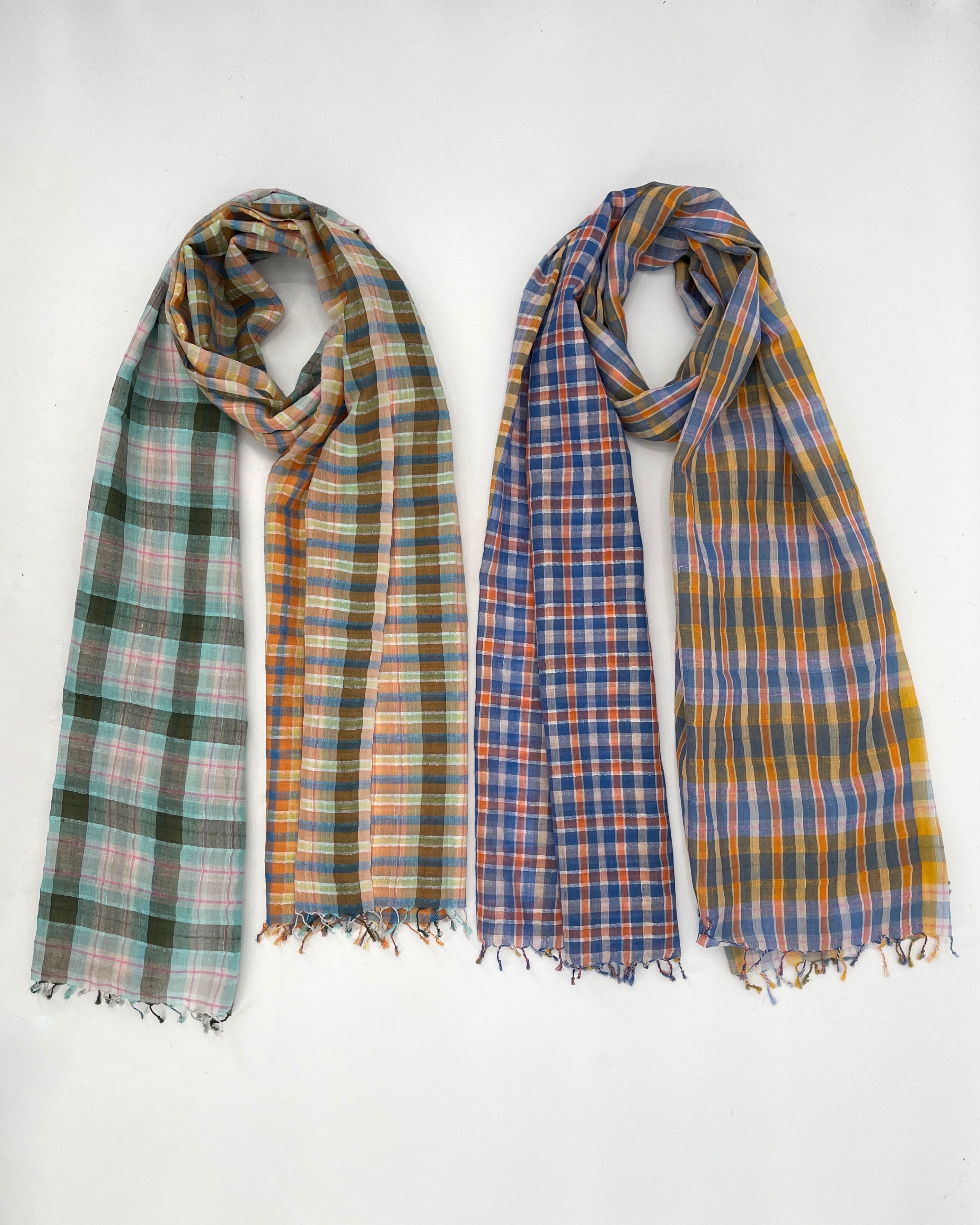 Plaid Checks Scarf – MOTTO Harvard Square