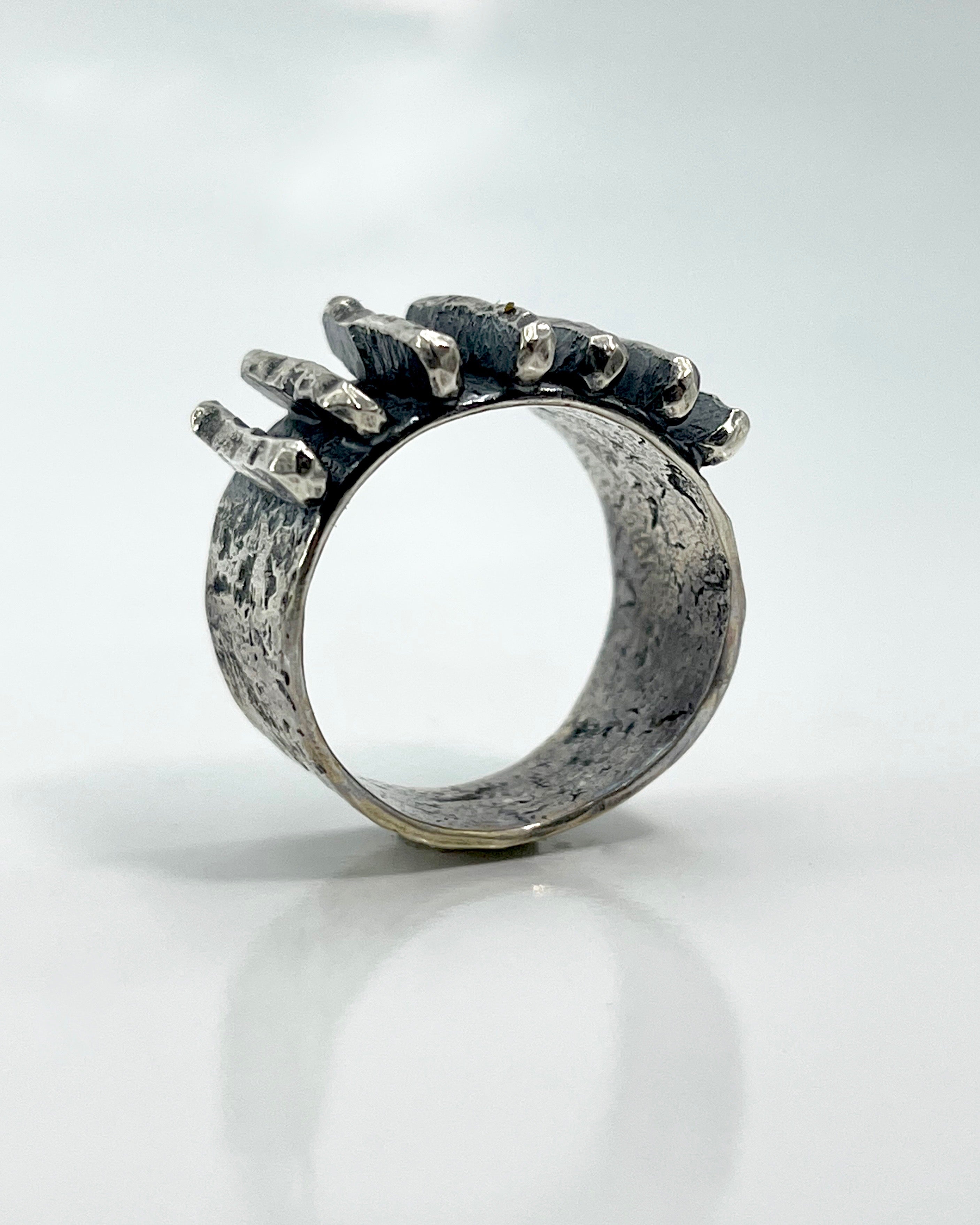 Lauren Passenti Silver Lines Wide Band – MOTTO Harvard Square