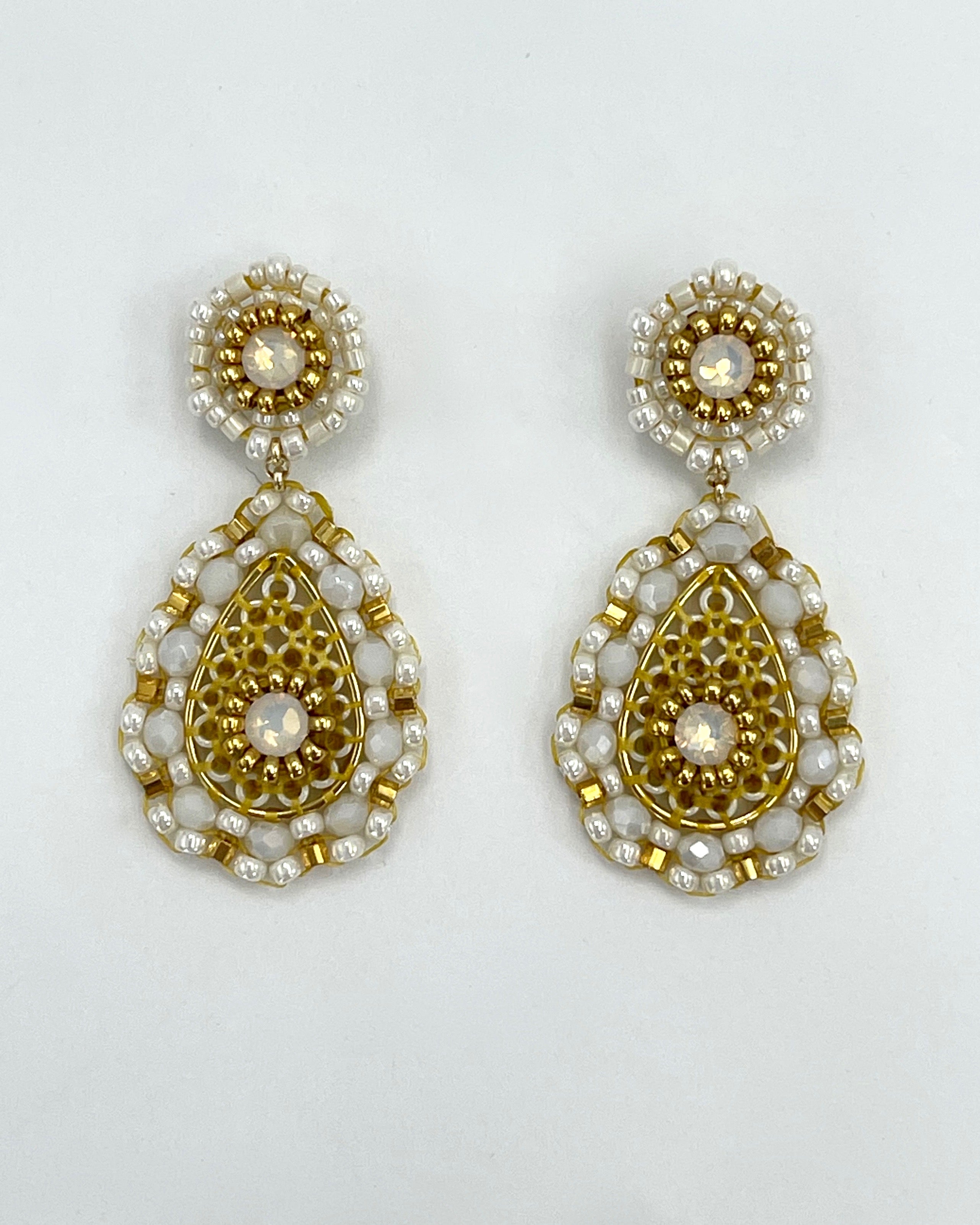Miguel Ases Green Teardrop Earrings – MOTTO Harvard Square