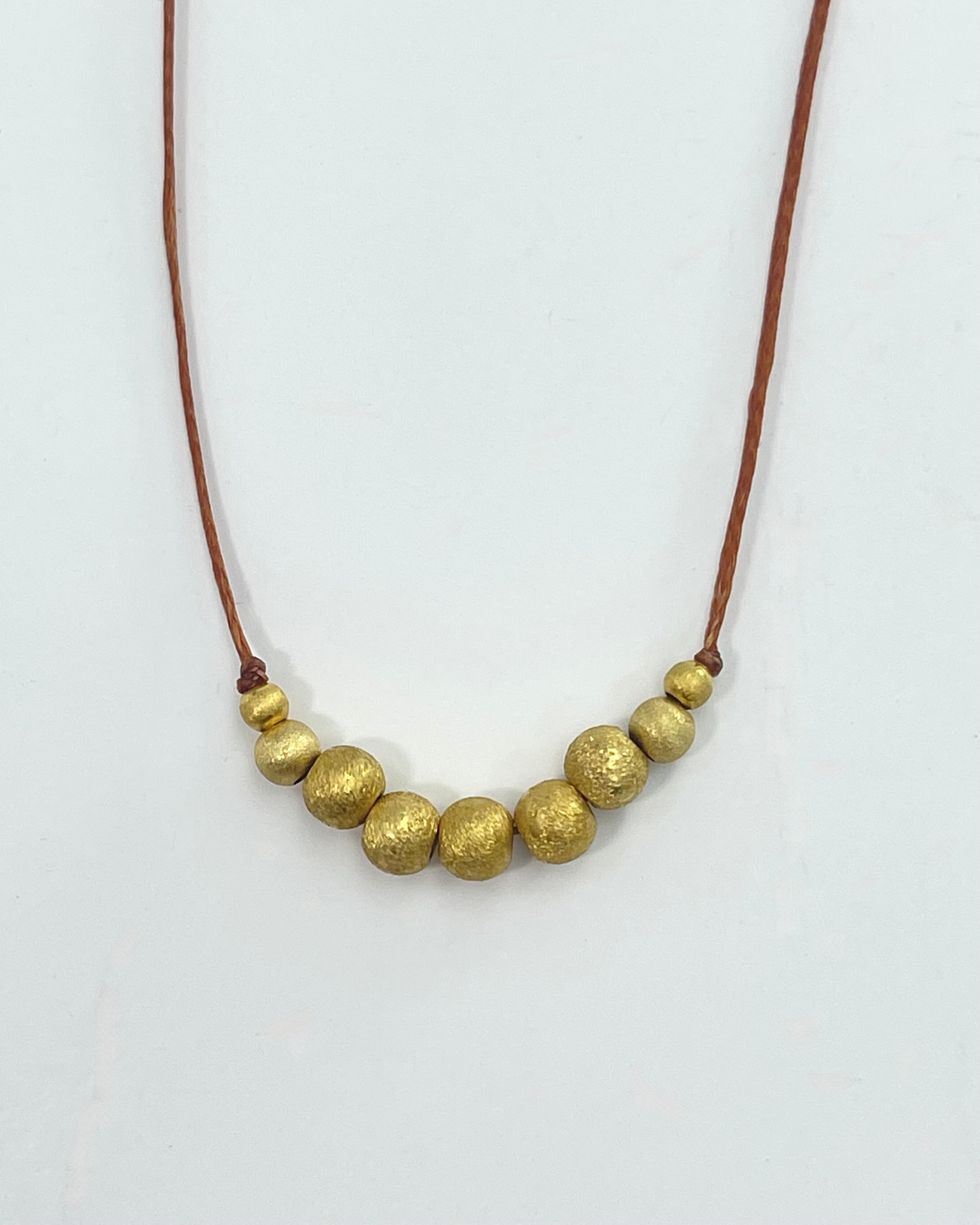 River Song Golden Beaded Necklace – MOTTO Harvard Square